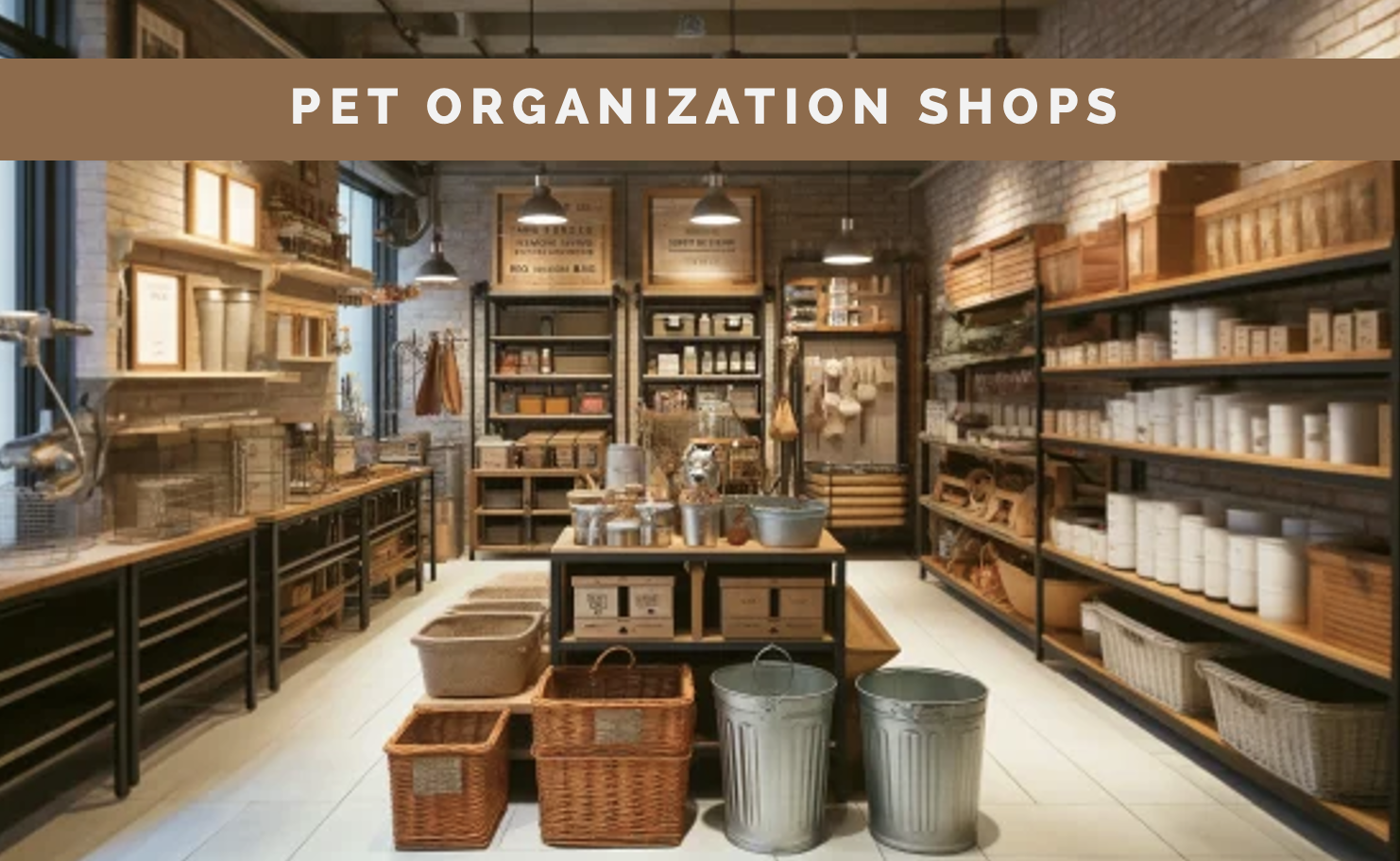 Pet Organization and Storage Shops
