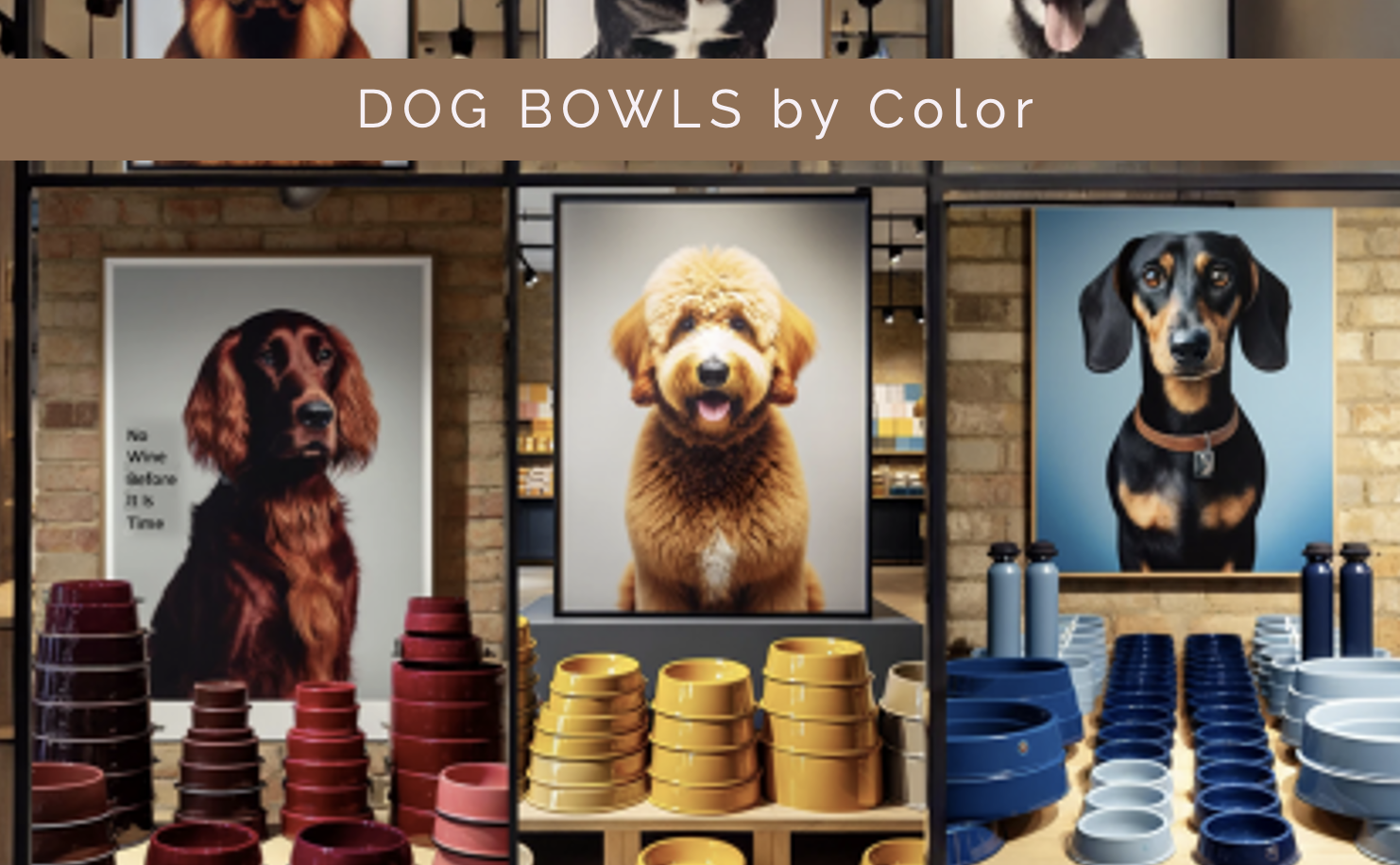 Dog Bowl Shop by Color